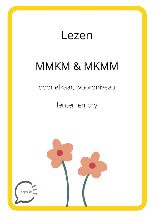 Lentememory - MMKM & MKMM - woordniveau – LogoLie